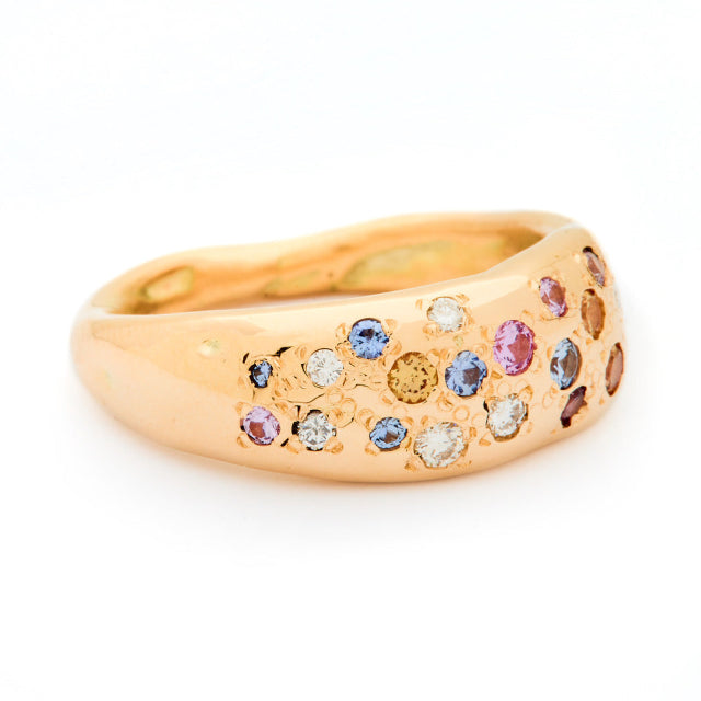 Blob Ring with Sapphires & Diamonds | Johanna Brierley